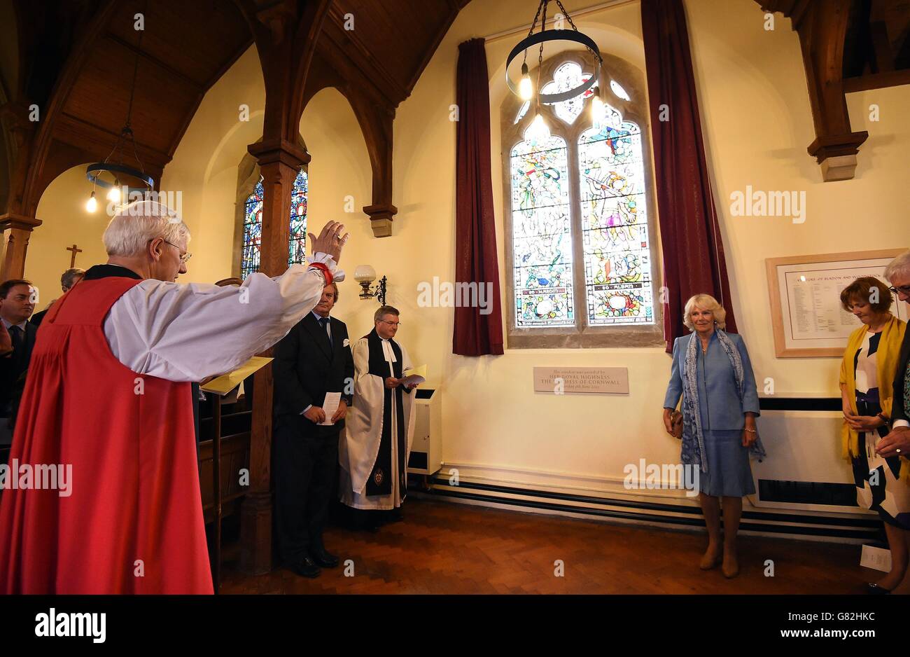 The Bishop of Dorchester, the Right Reverend Colin Fletcher (left ...
