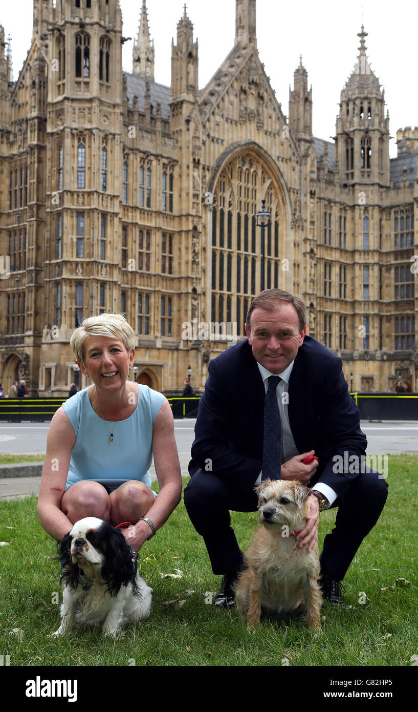 Animal Welfare Shadow Minister Angela Smith (left) and Minister for ...