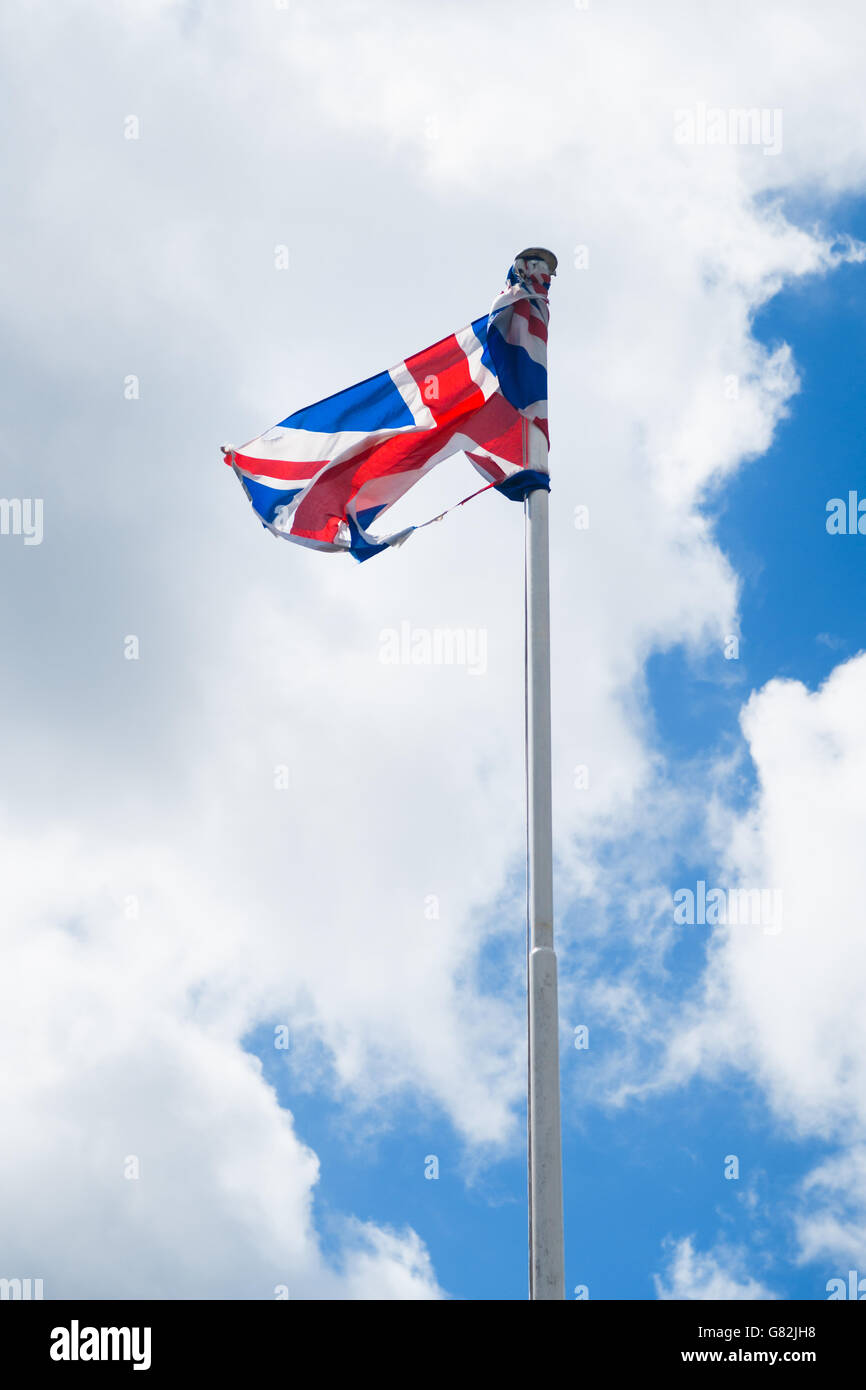 British flag torn ripped hi-res stock photography and images - Alamy