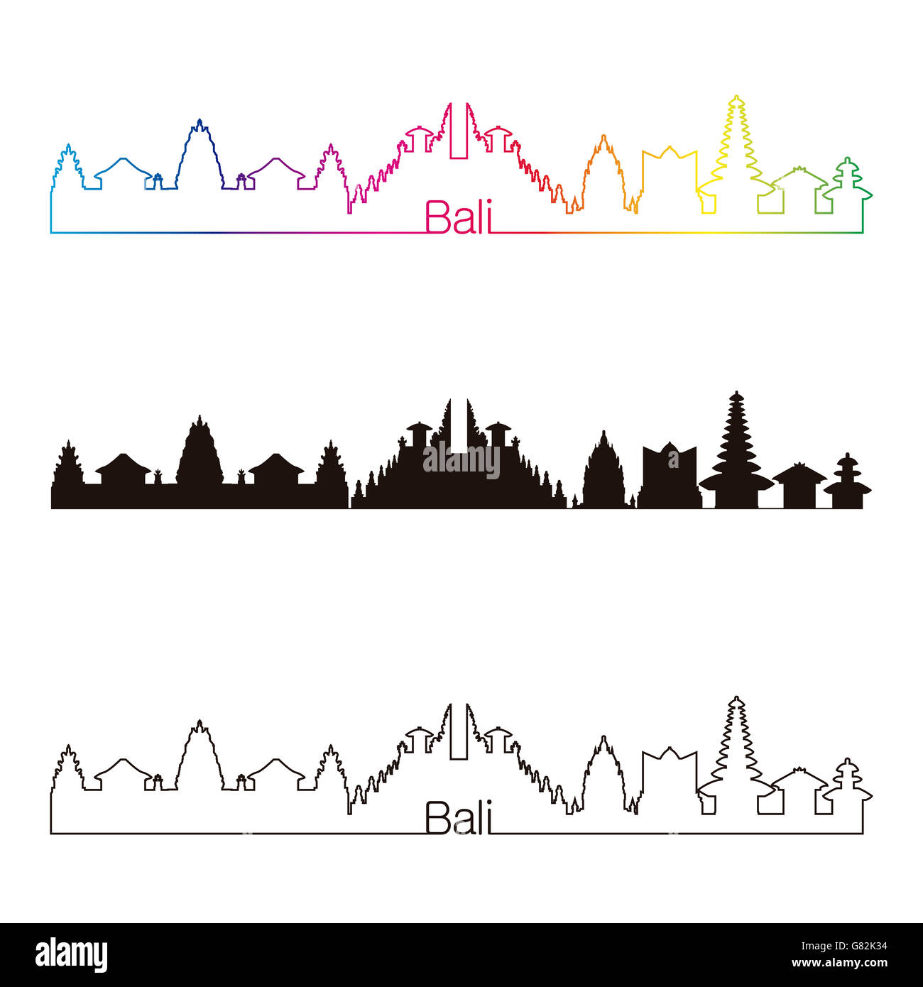 Bali vector hi-res stock photography and images - Alamy