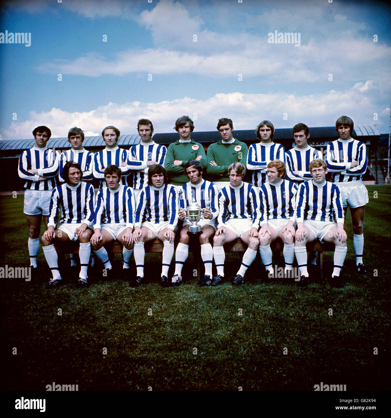 Huddersfield Town, 1969-70 Division Two Champions: (back row, l-r) Ray ...
