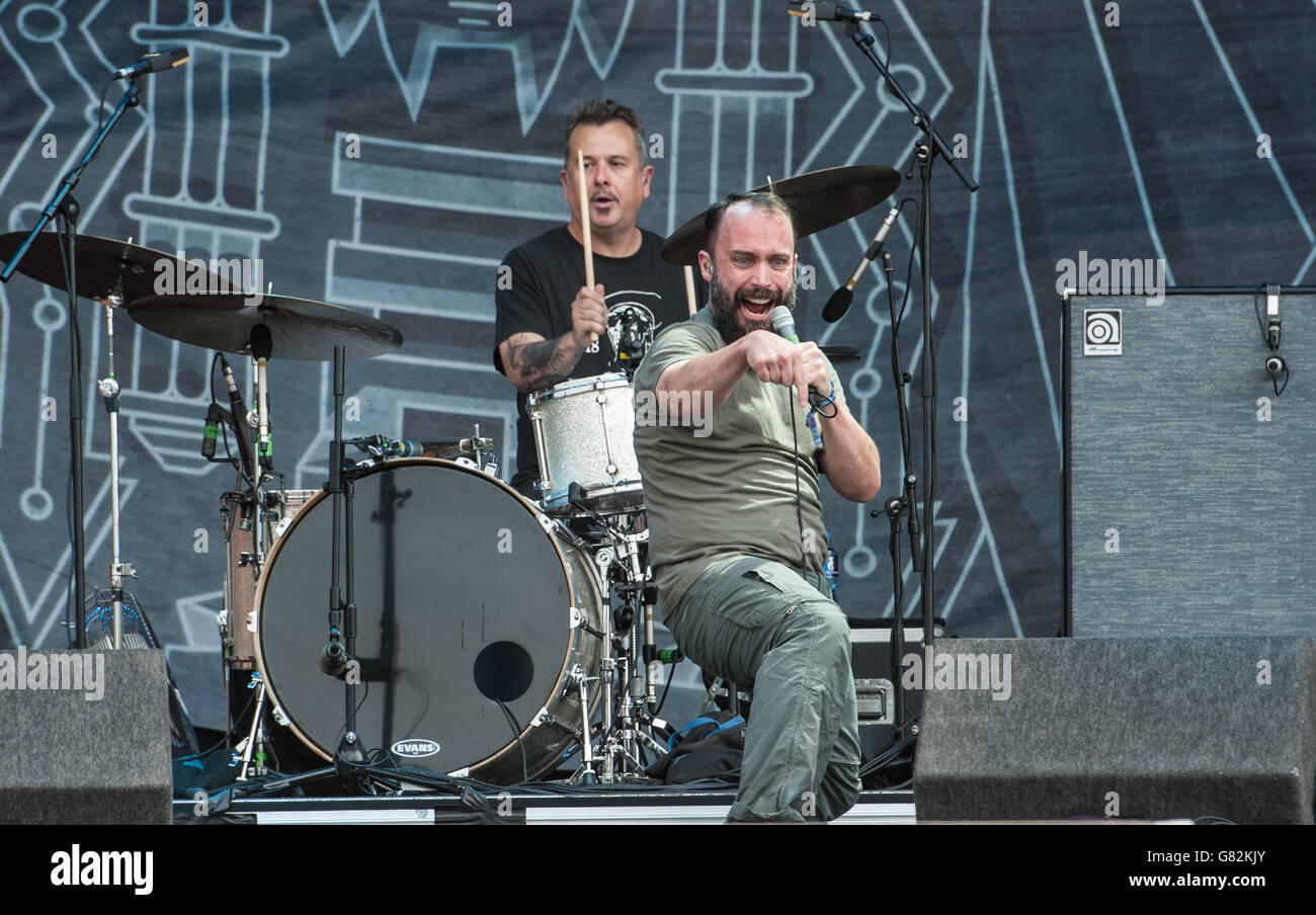 Neil Fallon of Clutch live on stage on day 1 of Download festival on ...