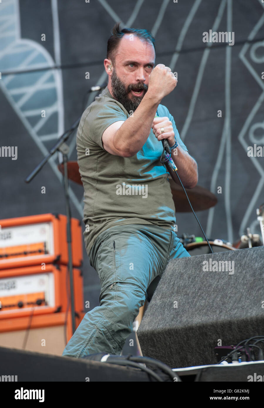 Neil Fallon of Clutch live on stage on day 1 of Download festival on ...