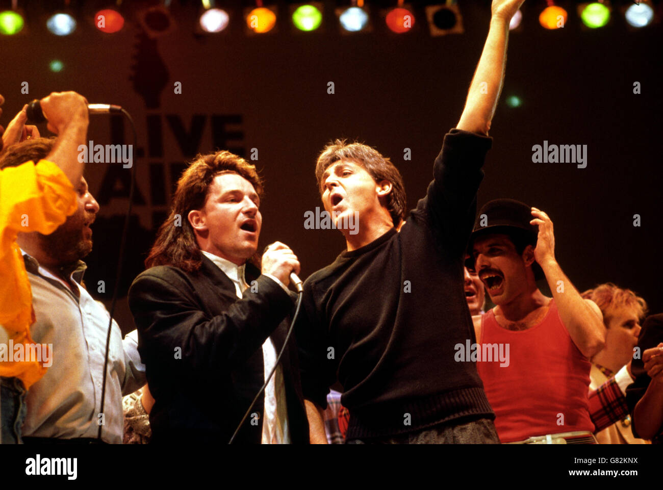 Queen Live Aid Wembley High Resolution Stock Photography and Images - Alamy