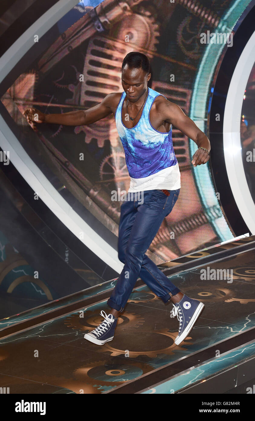 Brian Belo enters the Big Brother House during the latest series of the ...