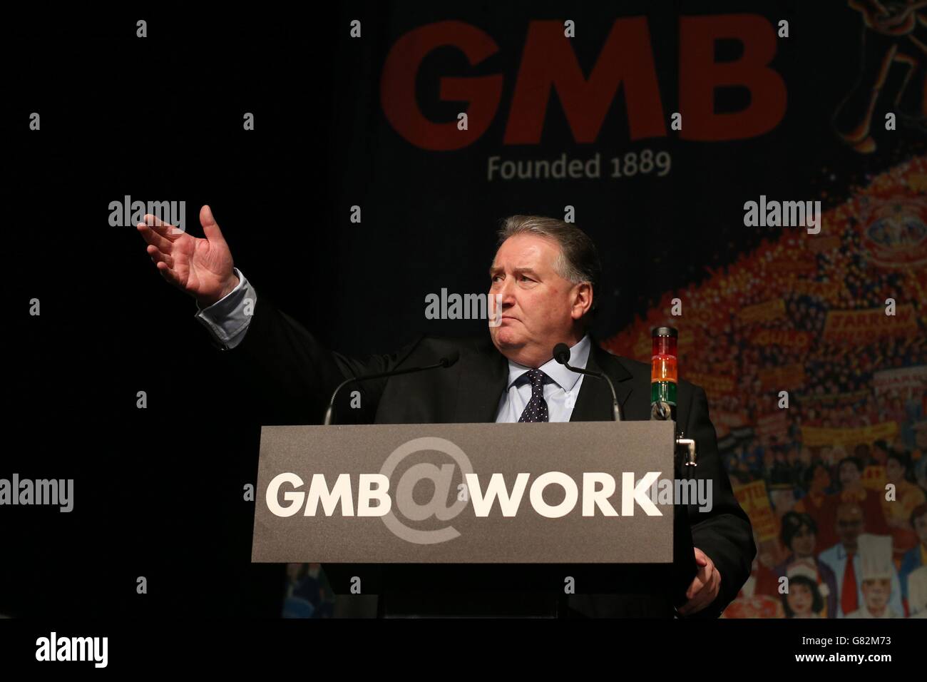 Previously unreleased photo dated 11/06/15 of GMB General Secretary ...