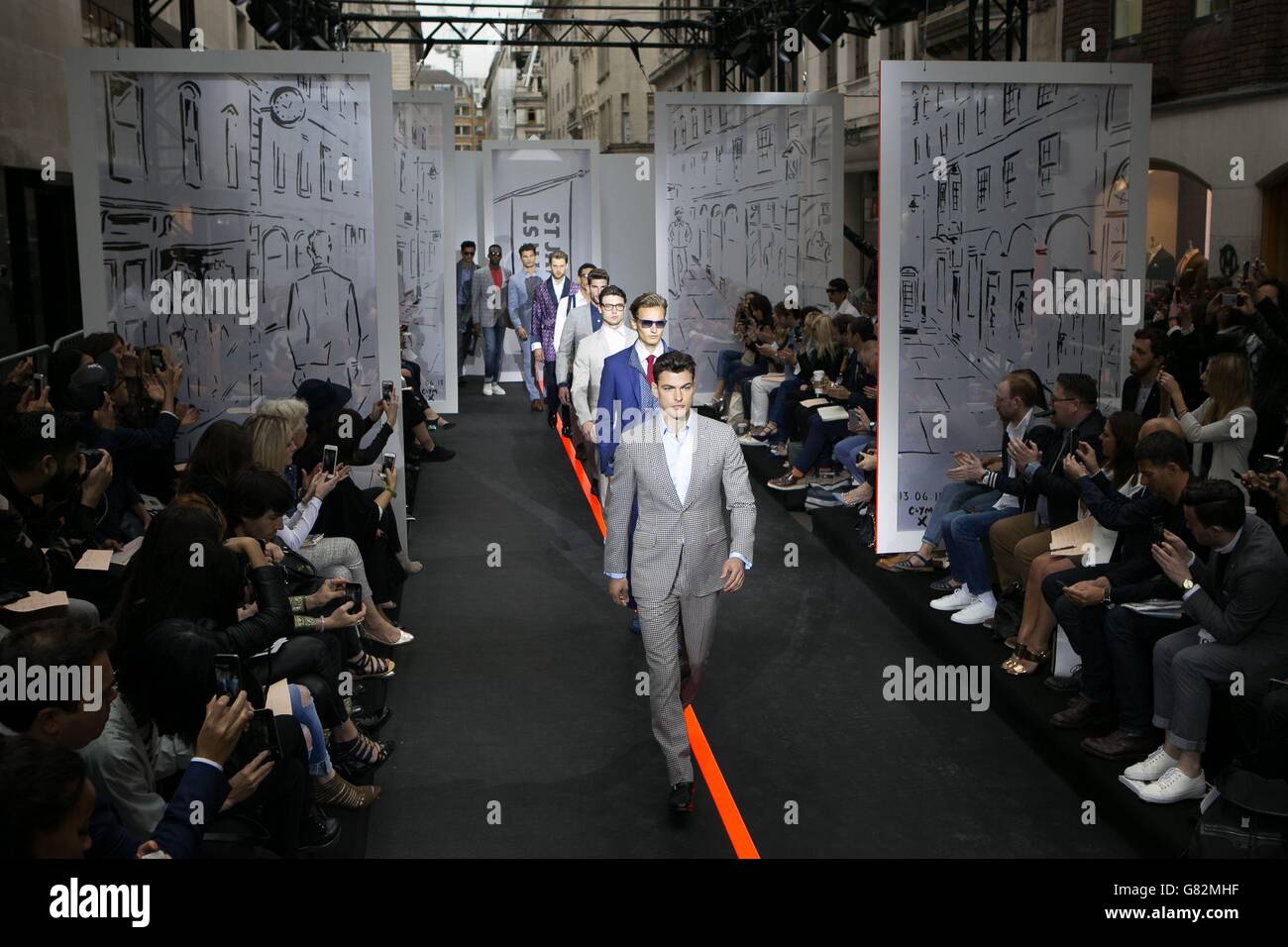 s catwalk - London Collections: Men 2015 Stock Photo - Alamy