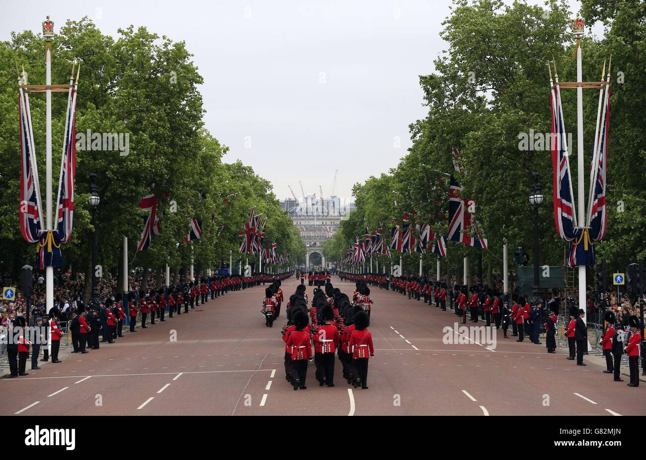 Trooping the Colour parade Stock Photo - Alamy
