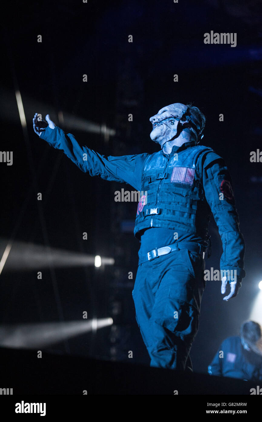 Corey Taylor of Slipknot performing live on day 1 of Download festival ...
