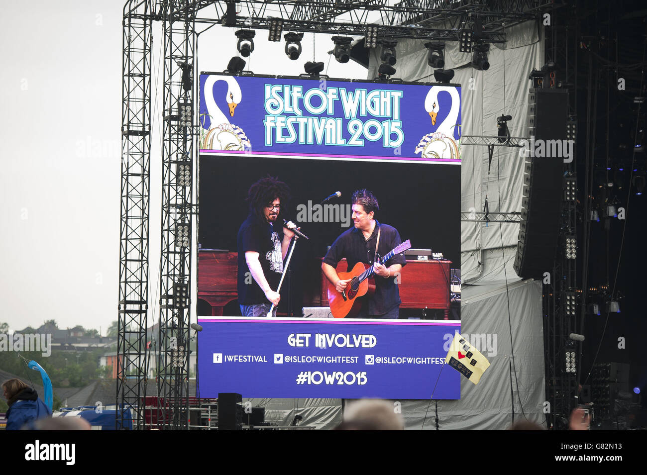 General view of the Main Stage during Counting Crows set on day one of ...