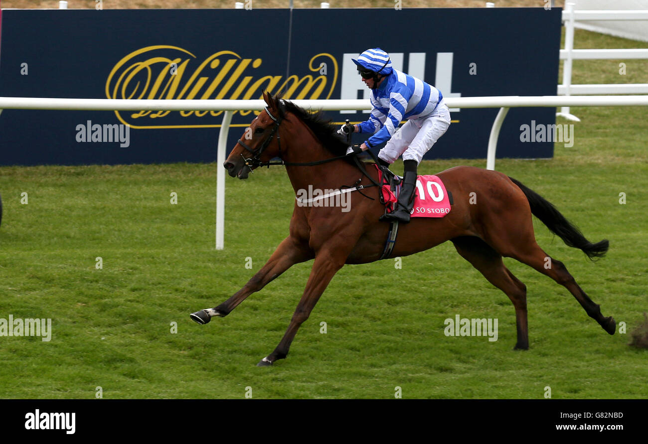 Duran Fentiman on Aldreth wins the Stobo Castle Ladies Day Cup during ...