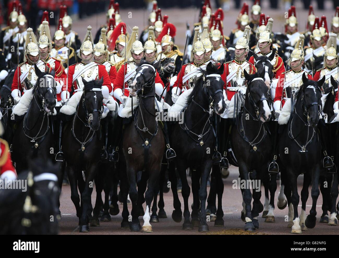 Trooping the Colour parade Stock Photo - Alamy