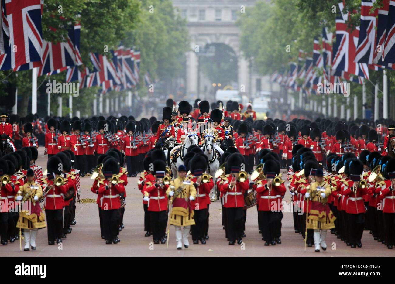 Trooping the Colour parade Stock Photo - Alamy