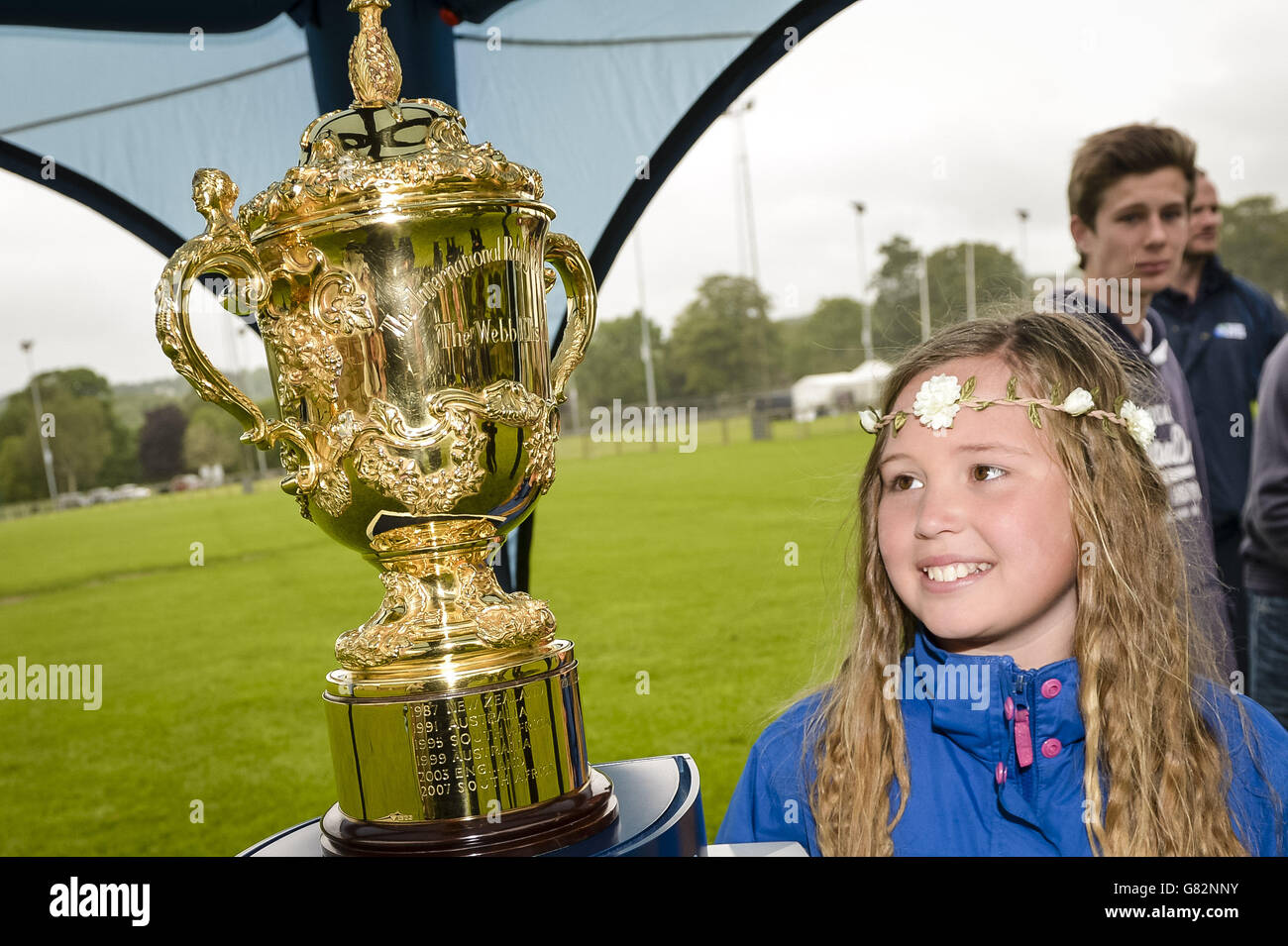 The Webb Ellis Cup with Orla Suttie, 11 from Anstruther, at Howe of ...