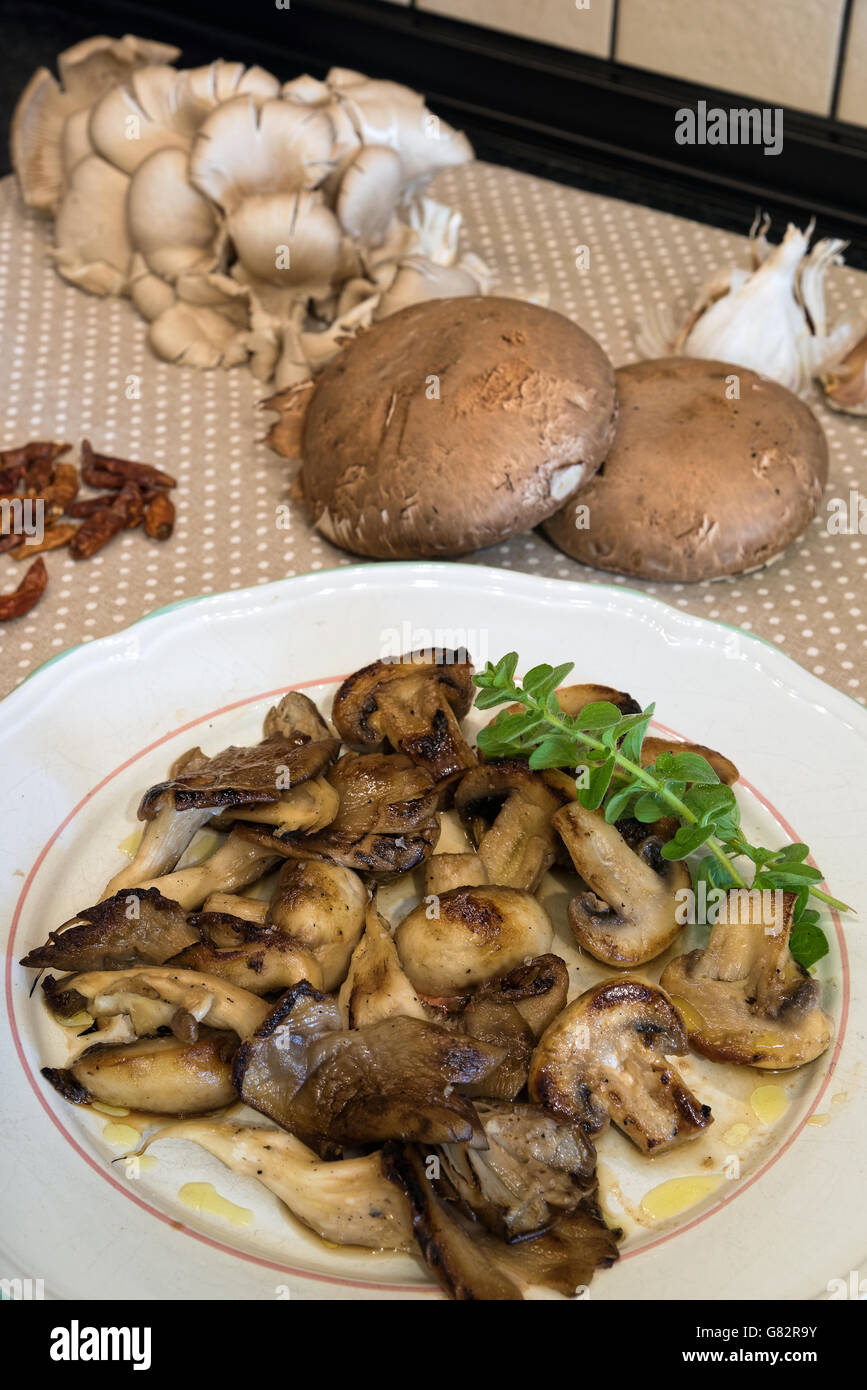 Cooked mushrooms hi-res stock photography and images - Alamy