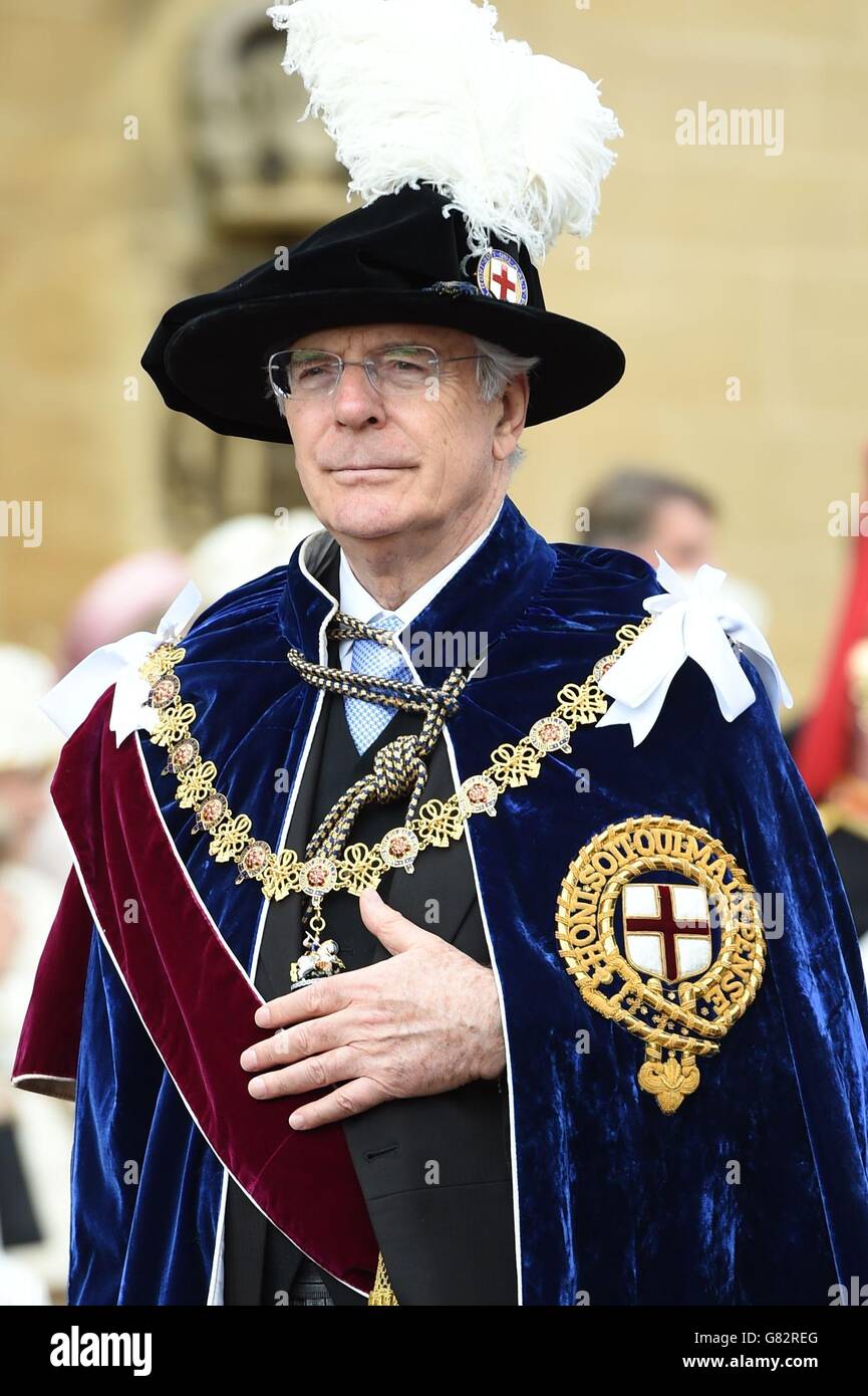 Former Prime Minister Sir John Major attends the annual Order of the ...