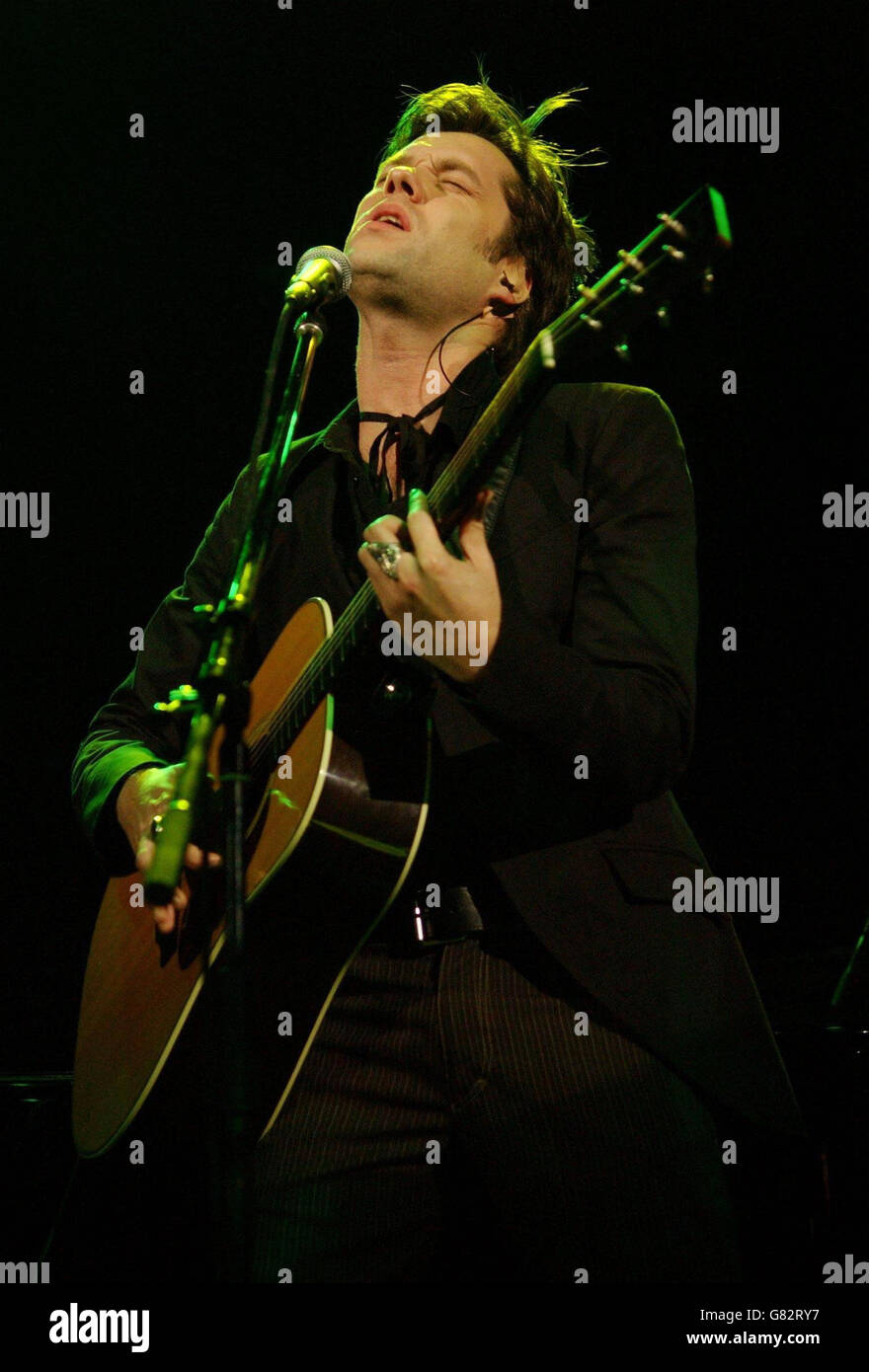 US singer/songwriter Rufus Wainwright performing on stage Stock Photo ...