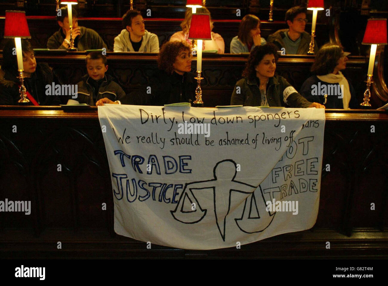 Trade justice movement vigil hi-res stock photography and images - Alamy