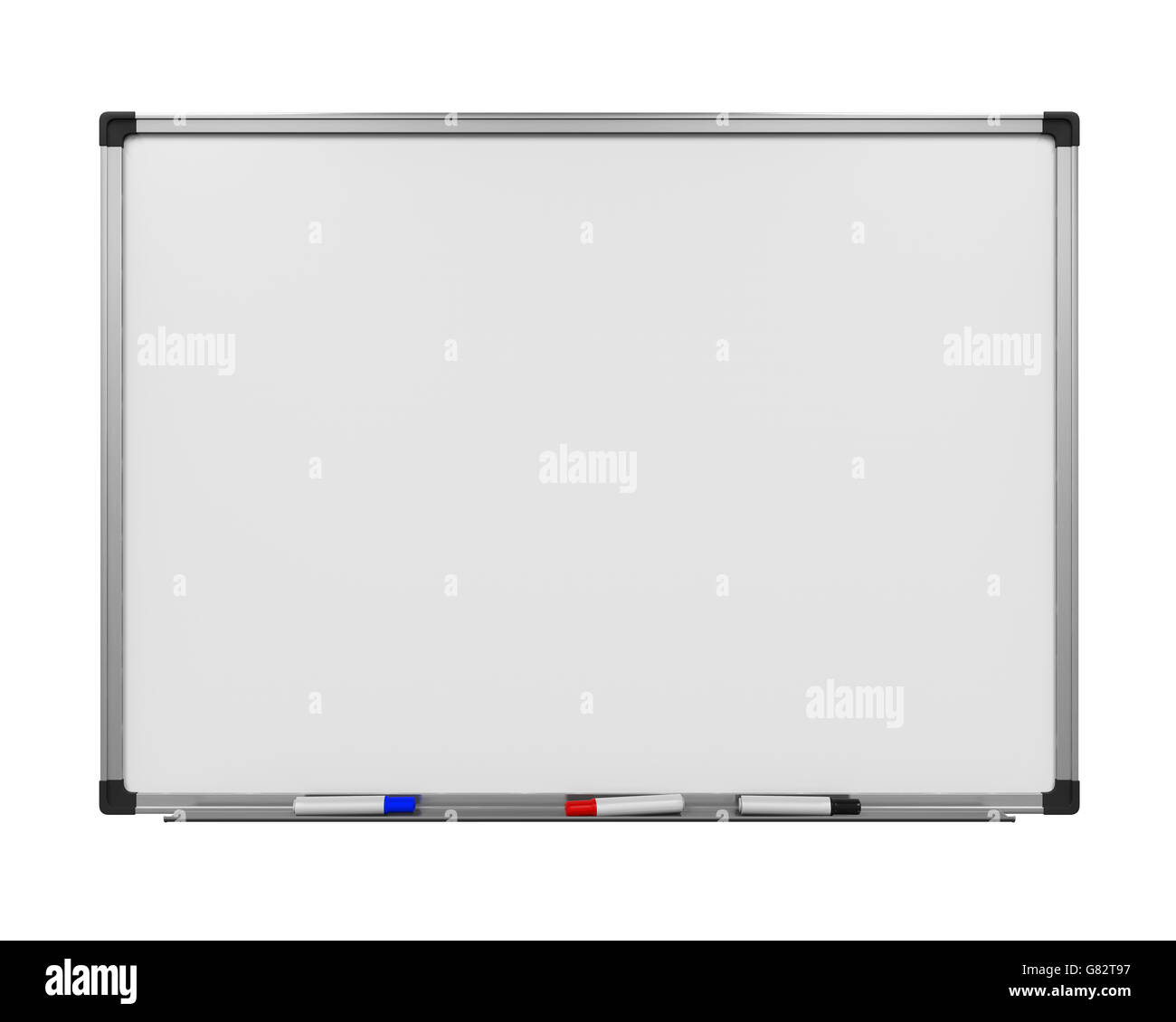 Blank Whiteboard Isolated Stock Photo - Alamy