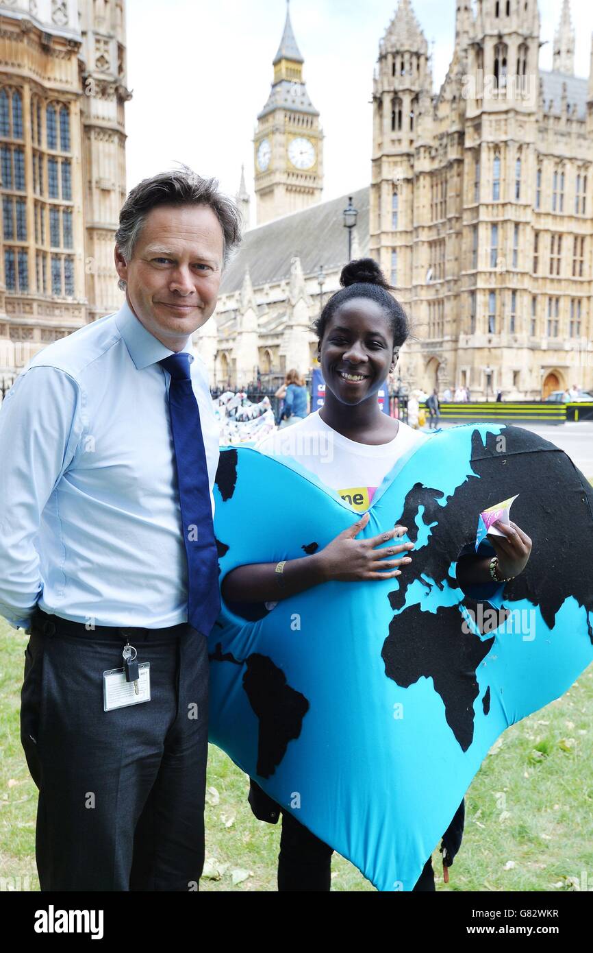 Conservtive party MP for Hendon Matthew Offord with Jessica Afrifia,15 ...
