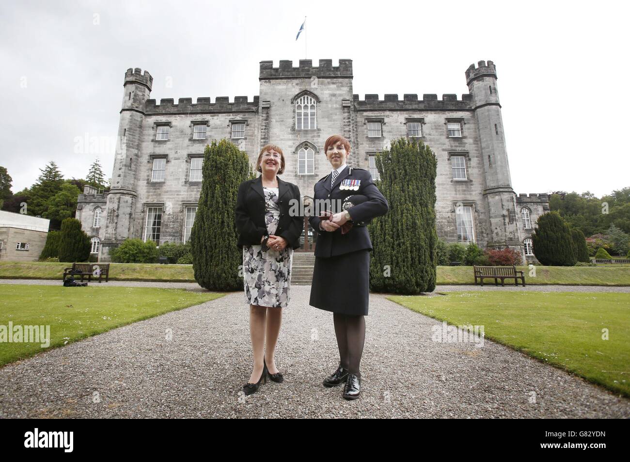 Tulliallan castle in alloa ahead of a passing out parade hi-res stock ...