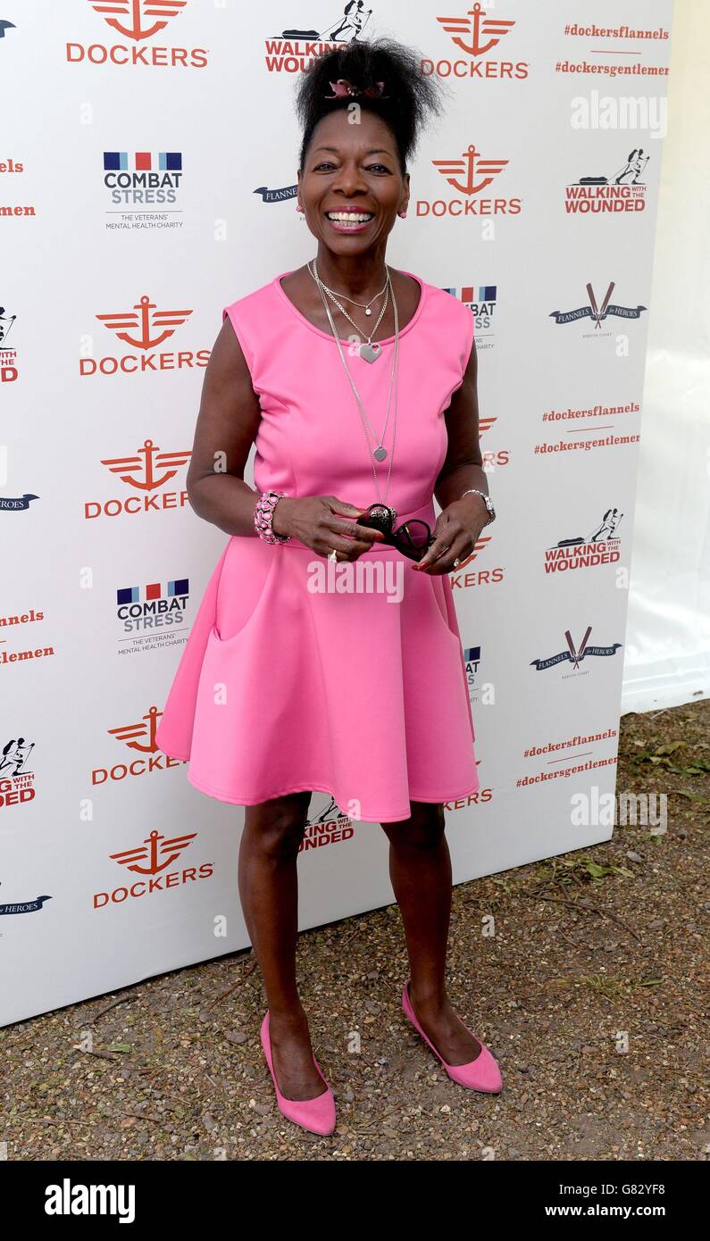 Floella Benjamin attends the Dockers Flannels for Heroes charity ...