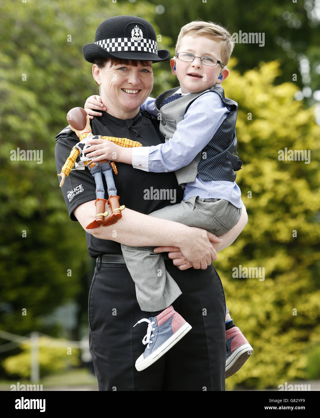 48-year-old Margo Sinclair with her grandson 4-year-old Harry O'Neill ...