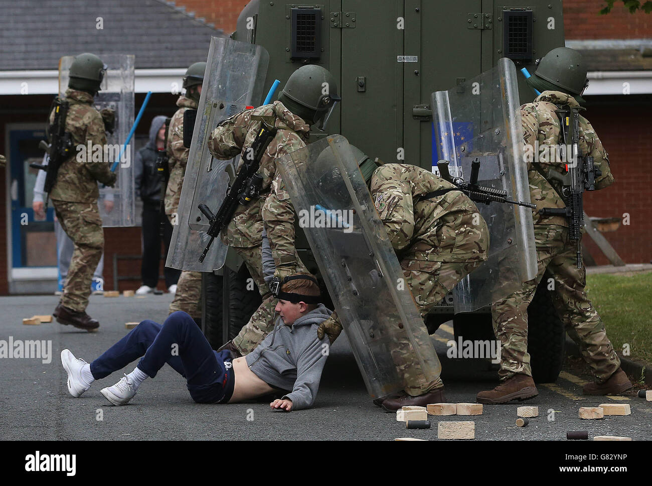 1 Scots public order training Stock Photo - Alamy