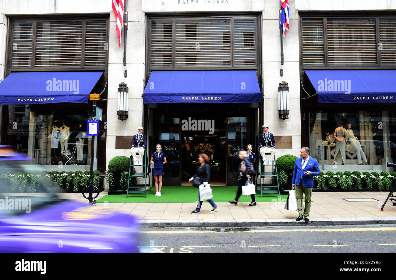 Ralph Lauren Wimbledon Window Displays - London Stock Photo - Alamy