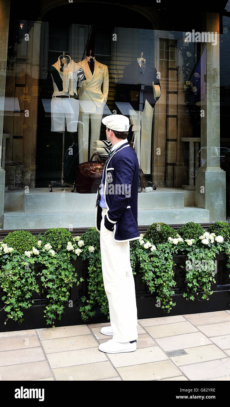 Ralph Lauren Wimbledon Window Displays - London Stock Photo - Alamy