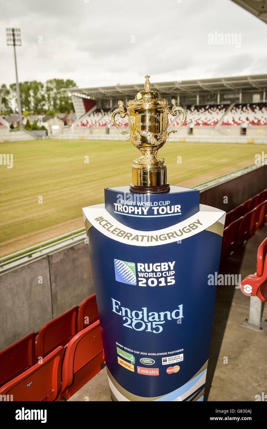 Webb Ellis Trophy Tour Jun 19 Stock Photo - Alamy
