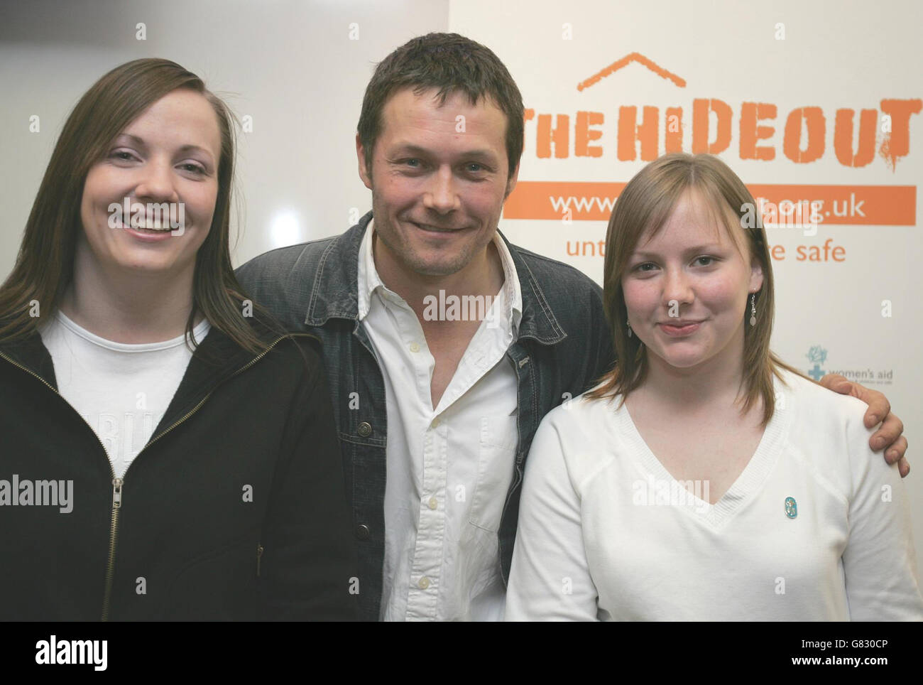 Actor Bill Ward (from Coronation Street) with child victims of domestic ...