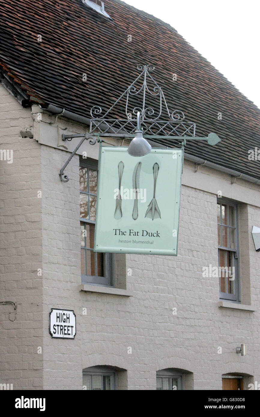 The Fat Duck Restaurant, winner of the best restaurant in the world, at ...