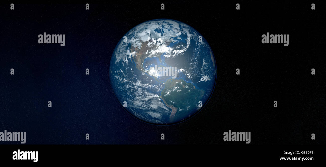 Extremely detailed image of planet Earth in space Stock Photo - Alamy