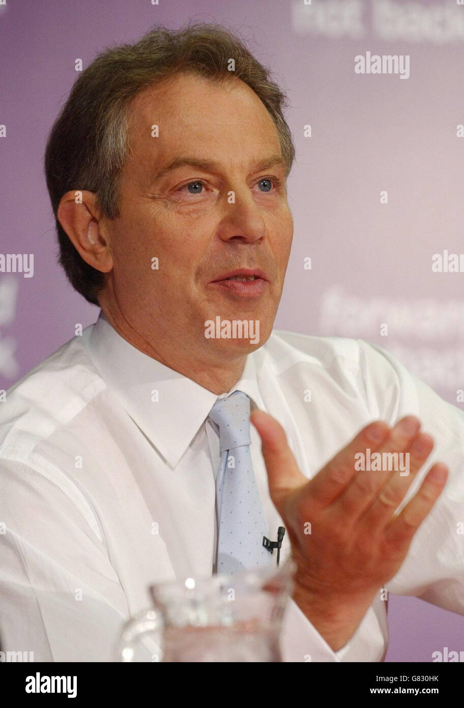 General Election Campaign 2005 - Birmingham Press Conference Stock ...