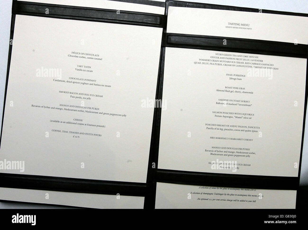 Best Restaurant in the World - The Fat Duck Stock Photo - Alamy