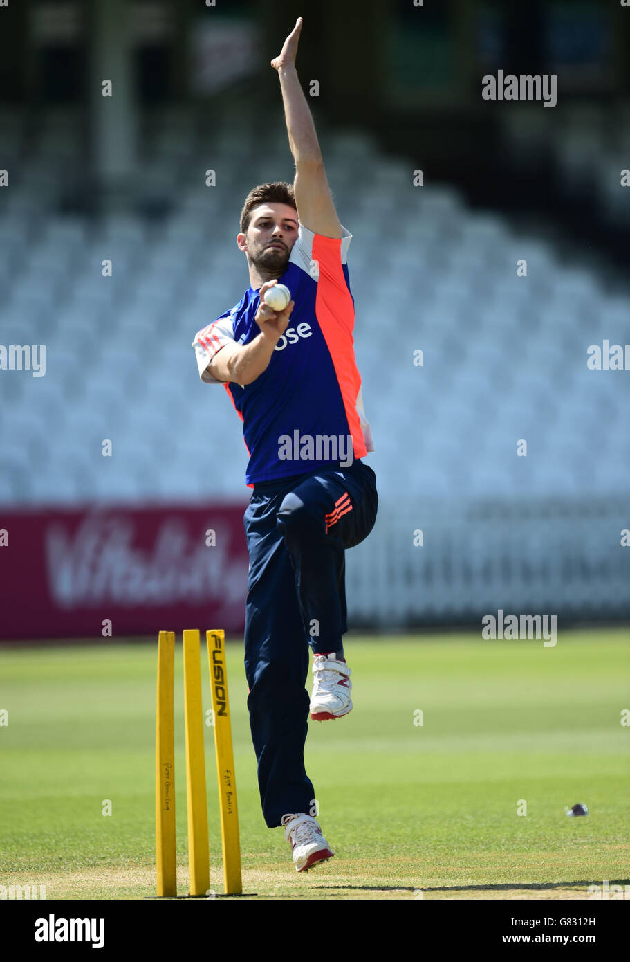 Englands mark wood nets session kia oval hi-res stock photography and ...