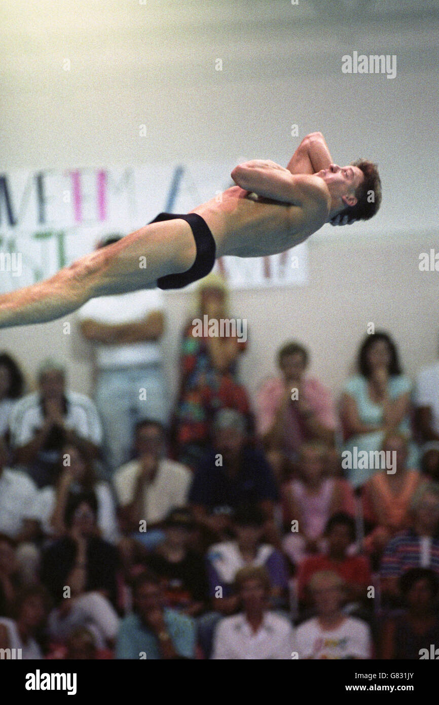 Commonwealth Games - Men's Diving - Auckland Stock Photo - Alamy