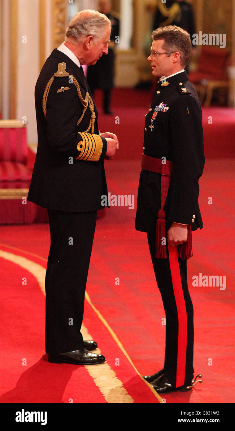 Lieutenant colonel jeremy mawdsley, royal artillery, is made an mbe by ...