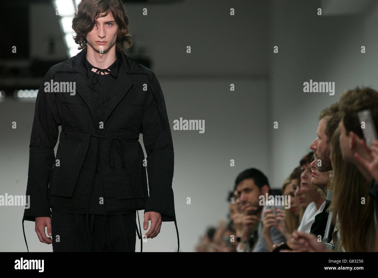 A model on the catwalk at the Craig Green show during the British ...