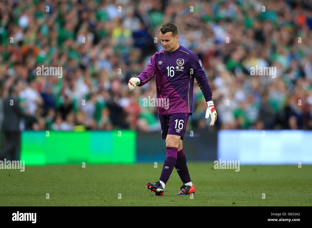 Republic of Ireland goalkeeper Shay Given during the UEFA European ...