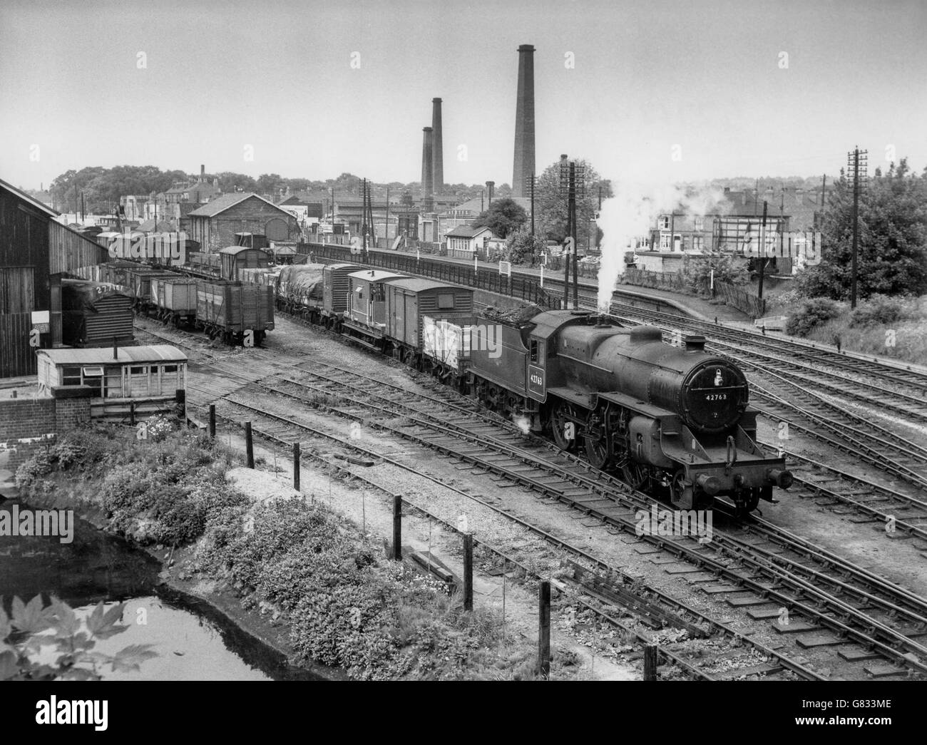 The locomotive is No.42763 - a Nottingham 16A engine Stock Photo - Alamy
