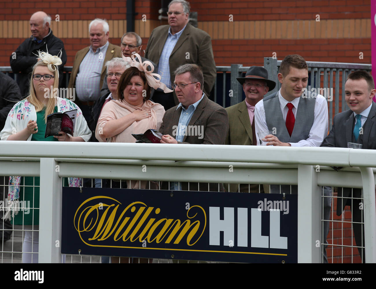 Racegoers at Musselburgh race course during Stobo Castle Ladies Day ...