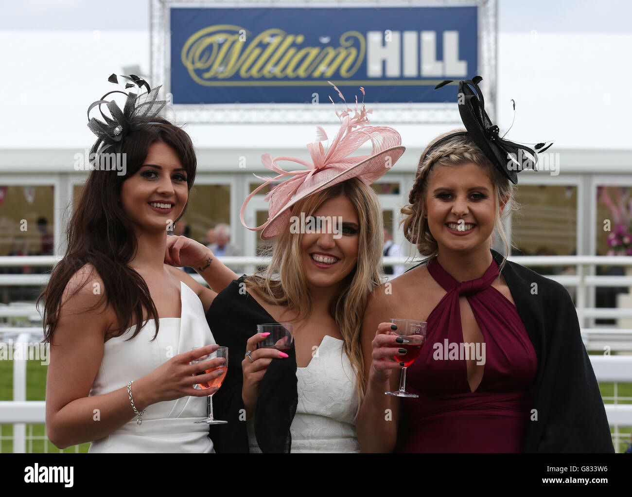 Racegoers at Musselburgh race course during Stobo Castle Ladies Day ...