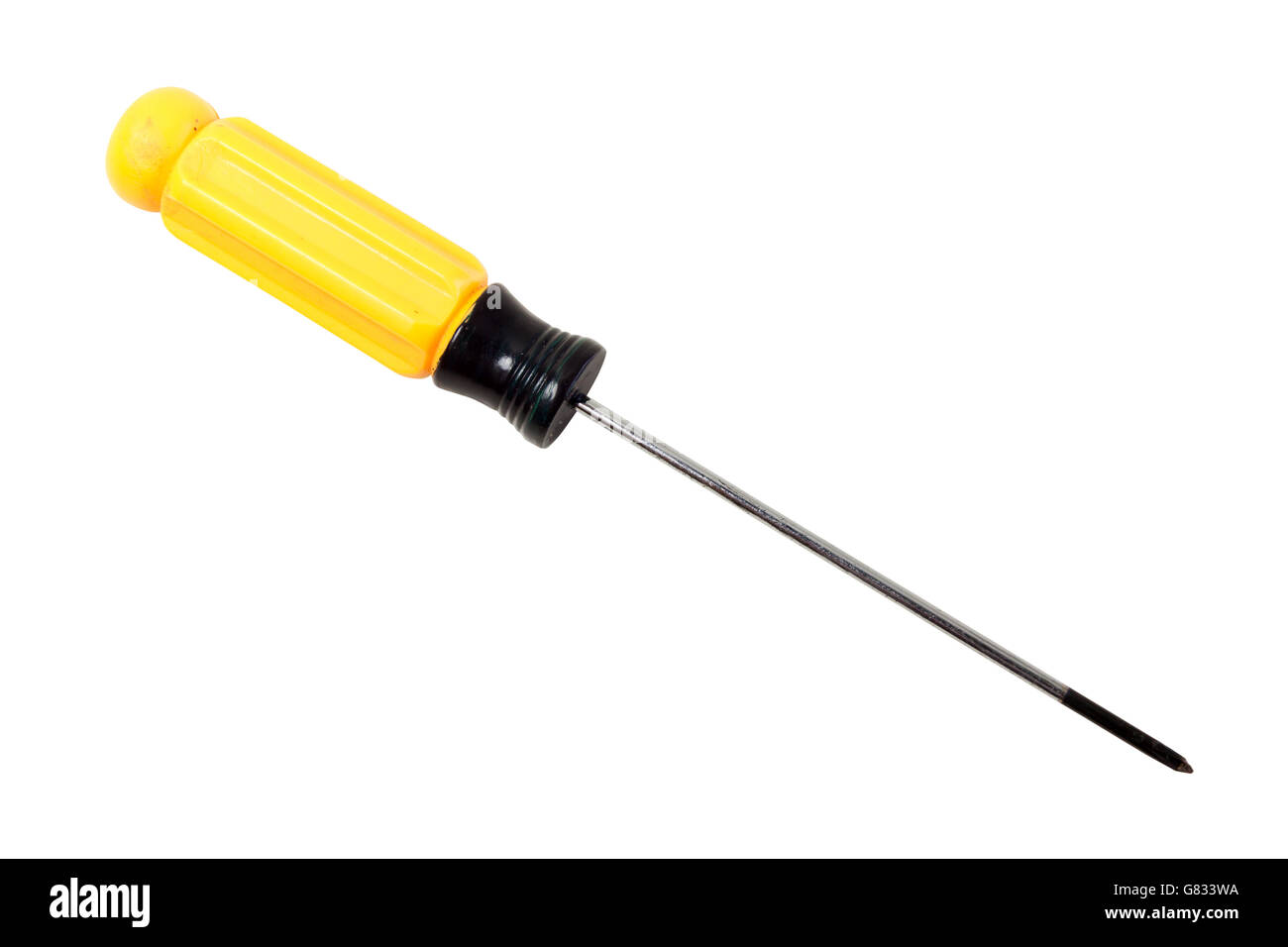 Small screwdriver on white background. Isolated On White, Objects with ...
