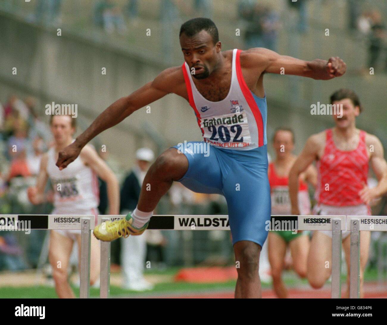 ATHLETICS EUROPA CUP A FINAL FRANKFURT. 400m HURDLES. KRIS AKABUSI. Z4 ...