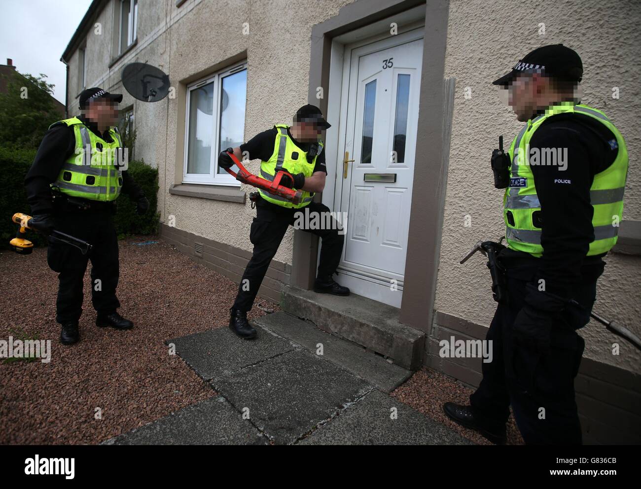 Serious Organised Crime raids Stock Photo - Alamy