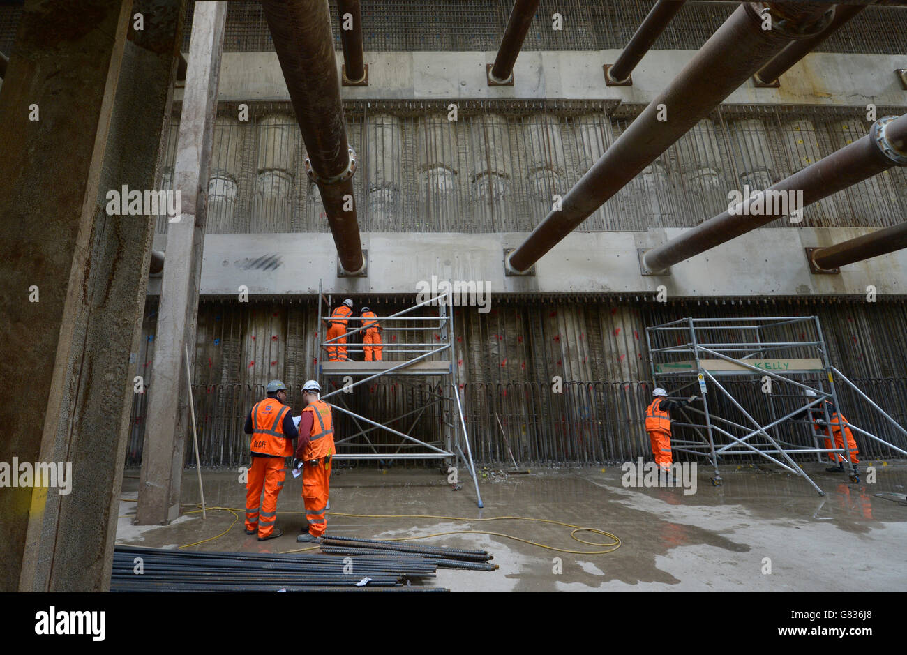 Crossrail Construction - London Stock Photo - Alamy
