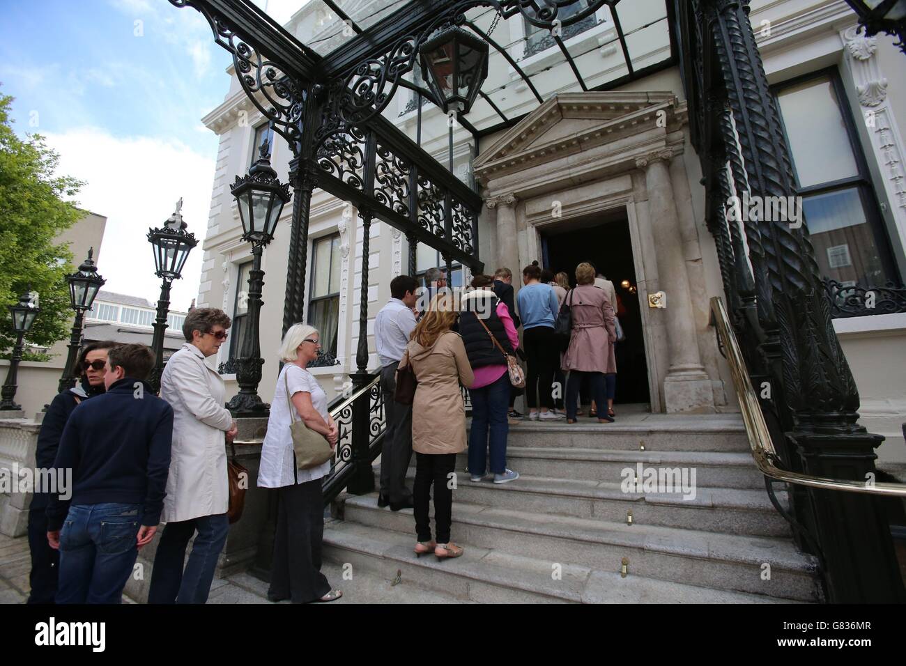 Irish balcony deaths Stock Photo - Alamy