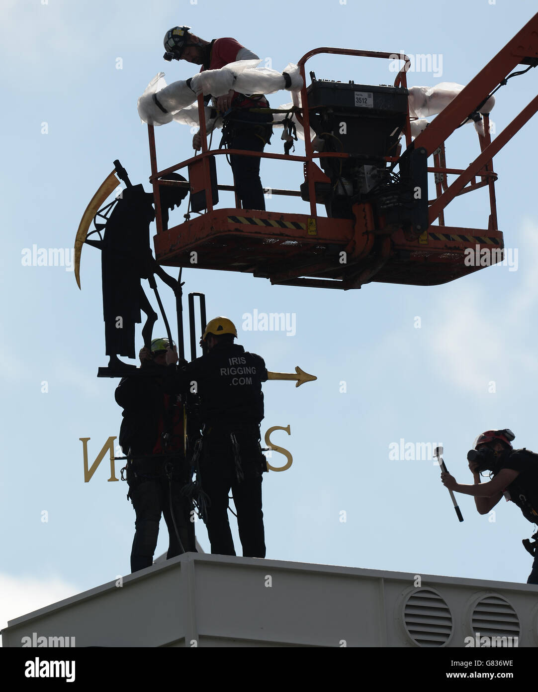 Old father time and weather vane hi-res stock photography and images ...